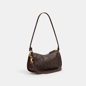 COACH Waverly Bag In Signature Canvas - Brass/maple