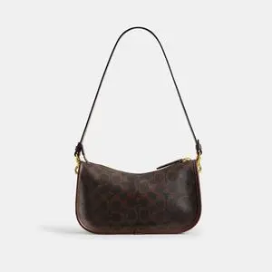 COACH Waverly Bag In Signature Canvas - Brass/maple