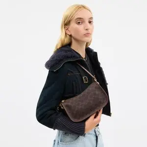 COACH Waverly Bag In Signature Canvas - Brass/maple