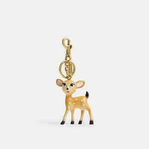 COACH® Deer Bag Charm - Brass/tan