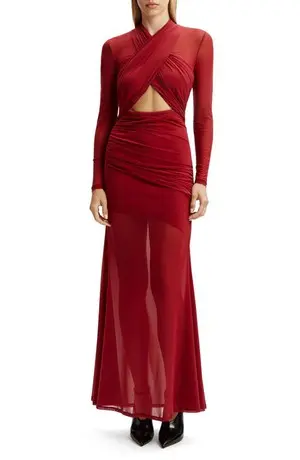 Bardot Long Sleeve Evening Dresses