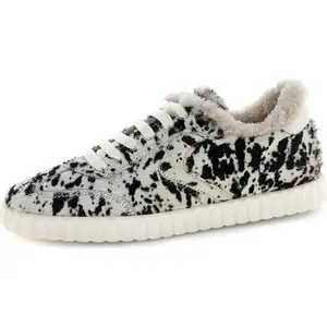 Voile Blanche Textured Sneakers For Women
