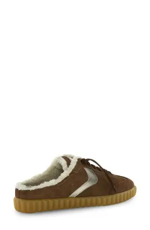 VOILE BLANCHE Ines Faux Shearling Lined Mule - Brown