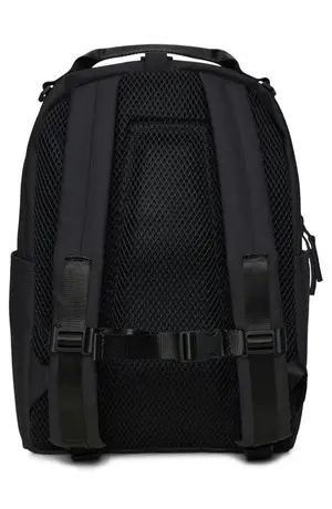 Rains Waterproof Clip Front Backpack - Black