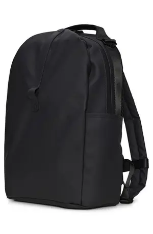 Rains Waterproof Clip Front Backpack - Black
