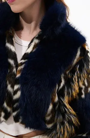 AZALEA WANG Chiara Faux Fur Jacket