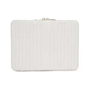 Wolf Maria Large Zip Jewelry Case - White