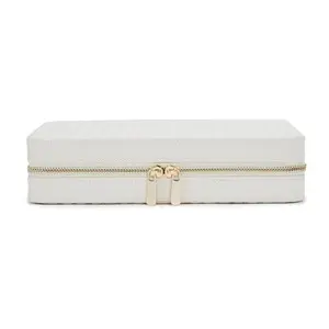 Wolf Maria Large Zip Jewelry Case - White
