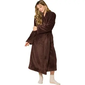 SOFTIES Dreamplush Wrap Robe - Espresso