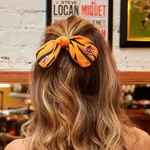 Lele Sadoughi Cincinnati Bengals Bow Scrunchie