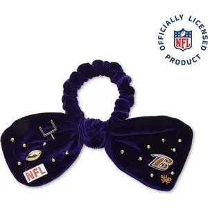 Lele Sadoughi Baltimore Ravens Bow Scrunchie - Purple 500