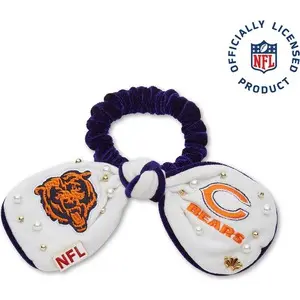 Lele Sadoughi Chicago Bears Bow Scrunchie