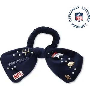 Lele Sadoughi Denver Broncos Bow Scrunchie - Navy 400
