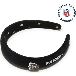 Lele Sadoughi Las Vegas Raiders Charlotte Headband - Jet 001