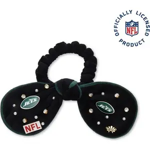 Lele Sadoughi New York Jets Bow Scrunchie - Jet 001