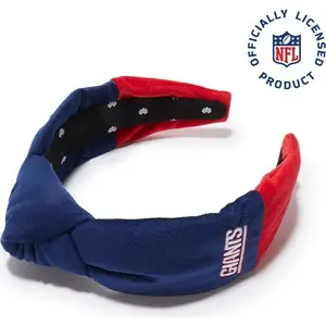 Lele Sadoughi New York Giants Embroidered Knotted Headband - Blue Red Multi 999