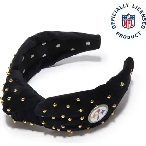 Lele Sadoughi Pittsburgh Steelers Embellished Headband - Jet 001