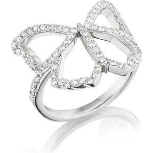 Sheryl Lowe Open Butterfly Diamond Ring - Sterling Silver