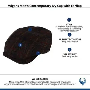 WIGENS Contemporary Ivy Cap With Earflap