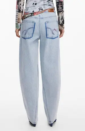 Desigual Barrel Leg Jeans