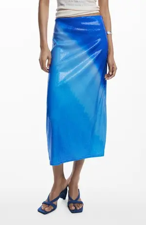 Desigual Sequin Midi Skirt