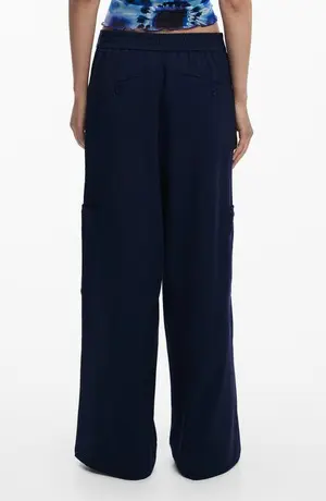 Desigual Wide Leg Cargo Pants