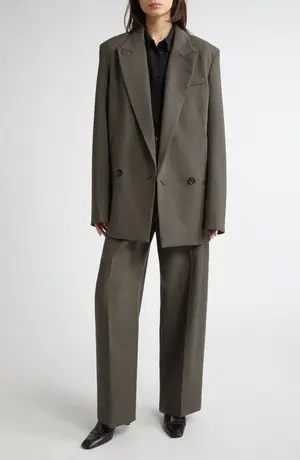 TOTEME Shield Wool-blend Blazer - Forest