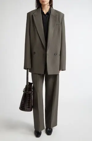 TOTEME Shield Wool-blend Blazer - Forest
