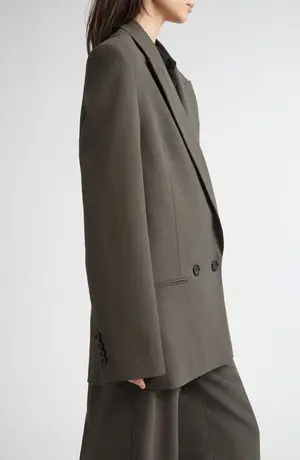 TOTEME Shield Wool-blend Blazer - Forest