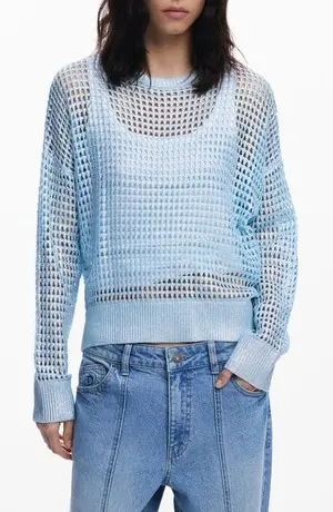 Desigual Relaxed-fit Open Stitch Sweater