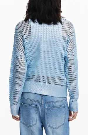 Desigual Relaxed-fit Open Stitch Sweater