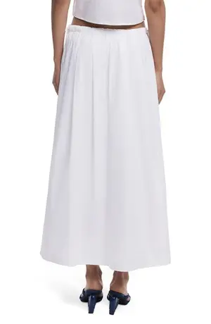 Desigual Embroidered Drawstring Cotton Maxi Skirt