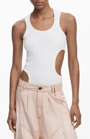 Desigual Cut Out Camis Tanks For Women