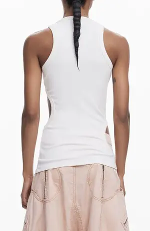 Desigual Sleeveless Cutout T-shirt