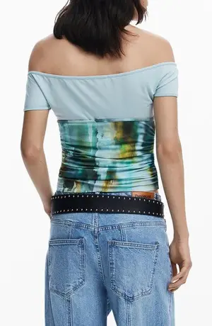Desigual Printed Halter-neck Top