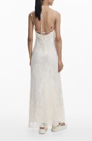 Desigual Devoré Lace Maxi Dress