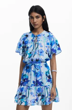 Desigual Floral Print Minidress