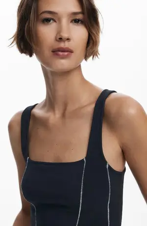 Desigual Exposed Seam Crop Tank