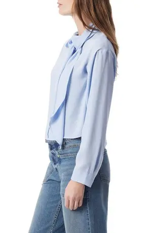 DO BY DEE OCLEPPO Soraya Scarf Neck Top - Brunnera Blue