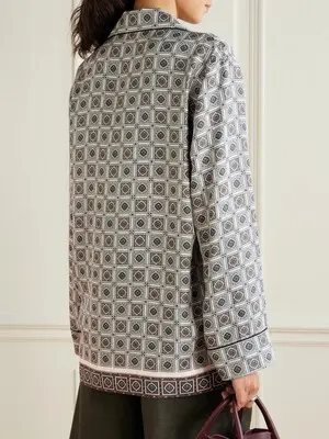 Loro Piana Lian Printed Silk-twill Shirt