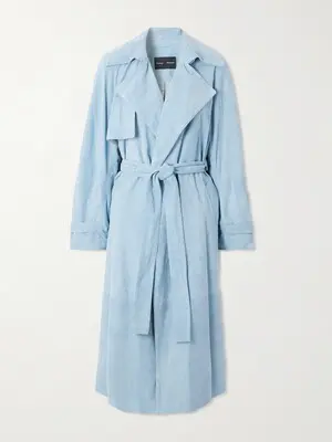 Proenza Schouler Ramona Belted Suede Coat
