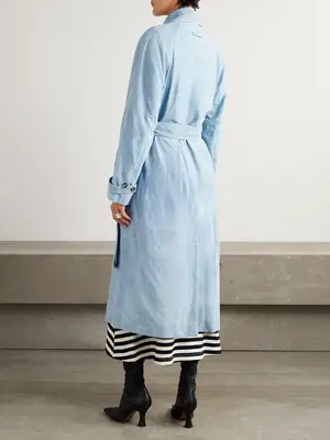 Proenza Schouler Ramona Belted Suede Coat