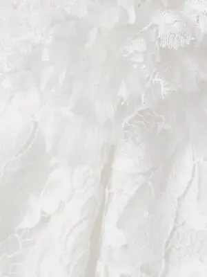 RODARTE Appliquéd Organic Cotton-blend Lace Gown