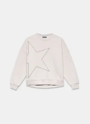 Mint Velvet Star Motif Cotton Blend Sweatshirt