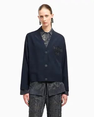 Giorgio Armani Relaxed-fit Technical Cady Jacket