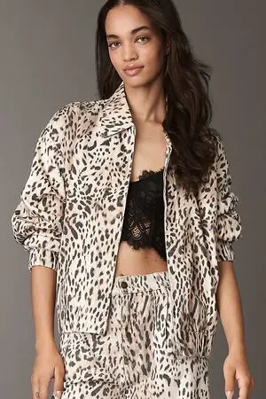 PILCRO The Rylie Bomber Jacket - Leopard