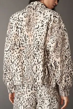 PILCRO The Rylie Bomber Jacket - Leopard