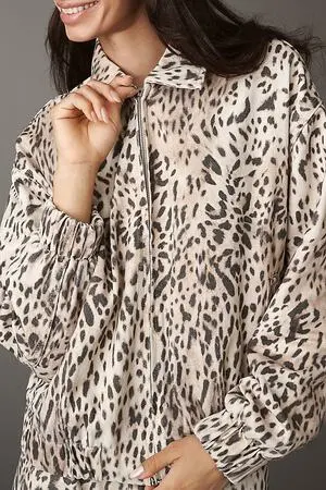 PILCRO The Rylie Bomber Jacket - Leopard