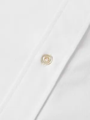 Eleventy Button-down Collar Cotton Oxford Shirt