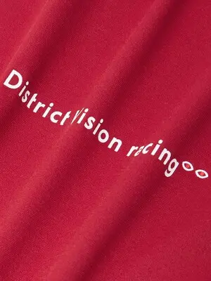 DISTRICT VISION Perforated Logo-print Stretch-jersey T-shirt